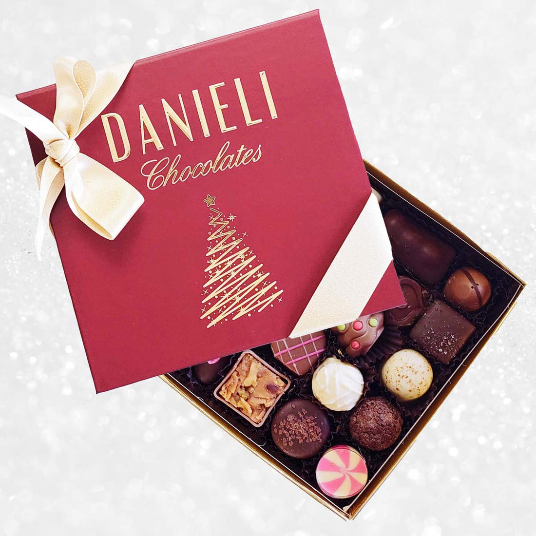 Chocolates for Christmas Luxury Red Box | Danieli Chocolates